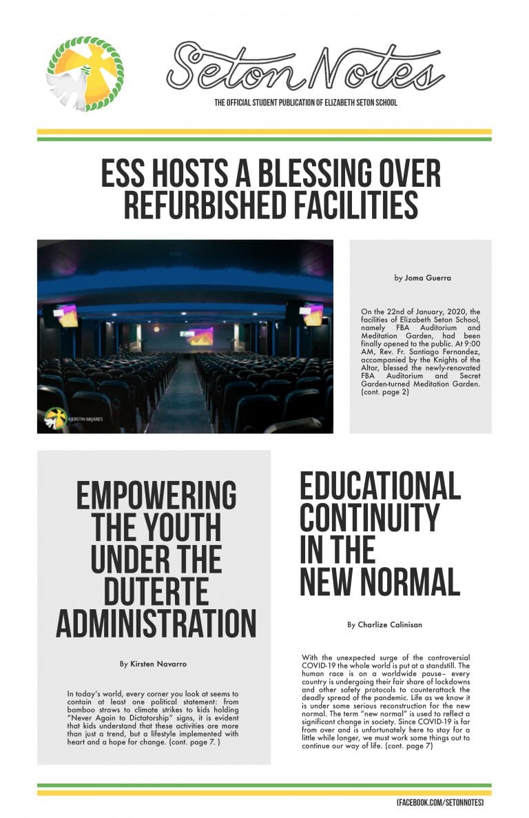 Seton Notes – Elizabeth Seton School