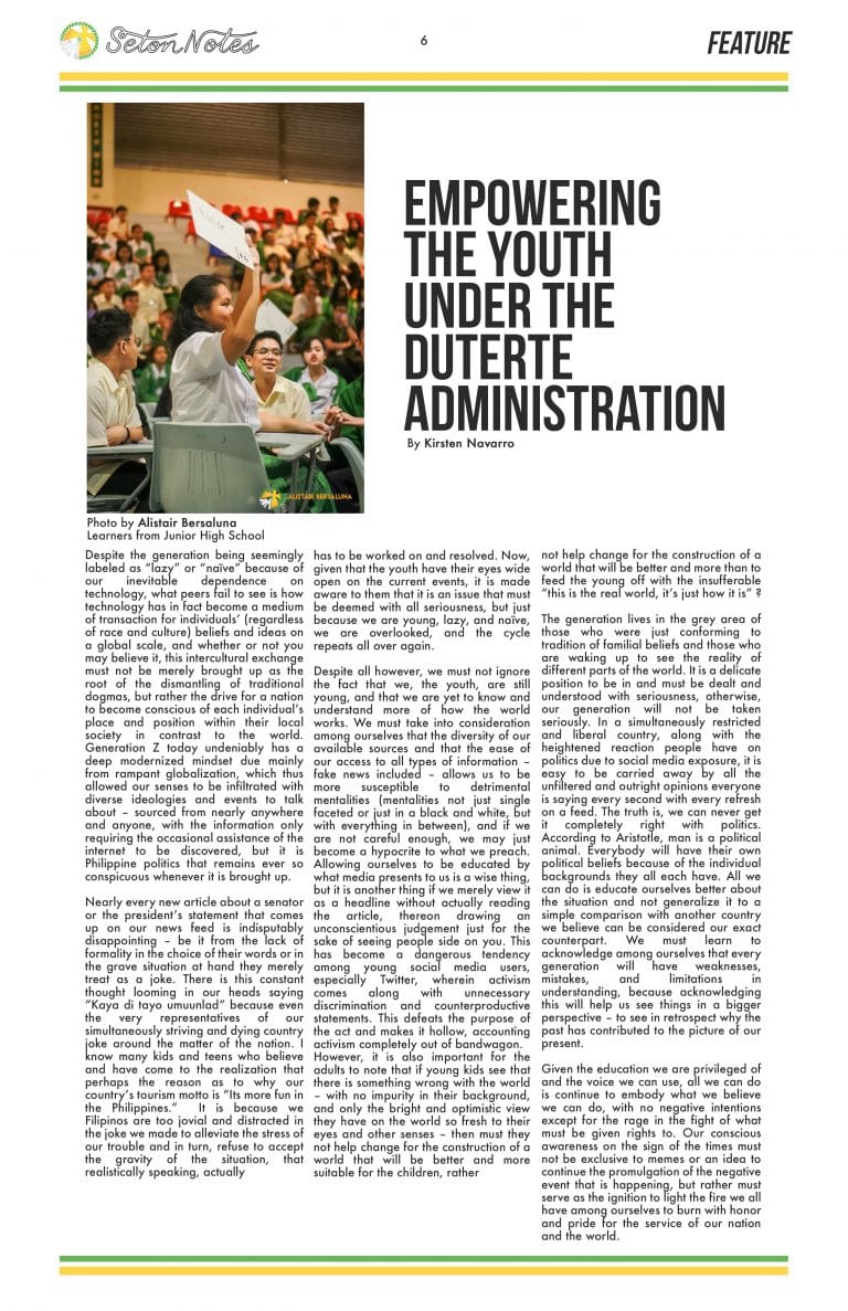 Seton Notes Las Piñas July 2020 – Elizabeth Seton School